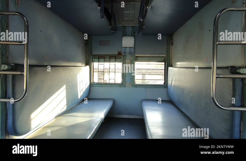 Empty seats of a Express long distance train, India Stock Video Footage ...