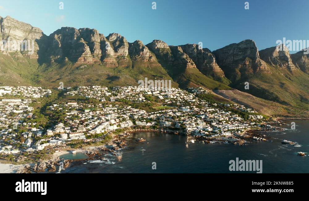 Bakoven Coastal Suburb With The Twelve Apostles Mountain Range In Cape ...