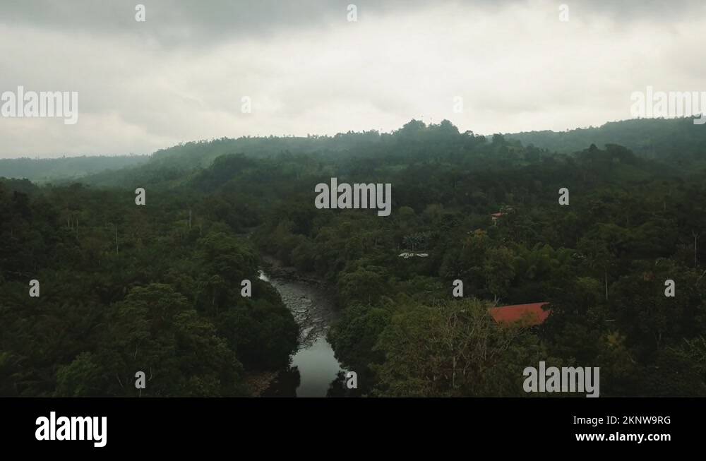 Rio en la zona del choco ecuatoriano, los bosques nubosos Ecuatorianos ...