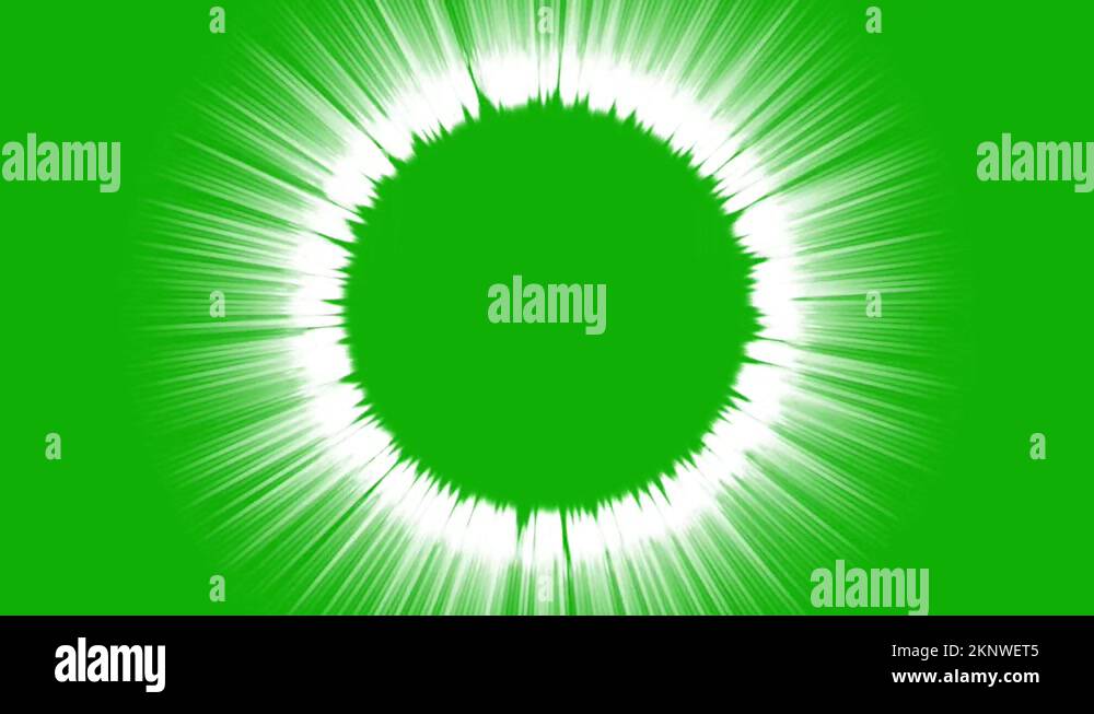 Circular light rays green screen motion graphics Stock Video Footage ...