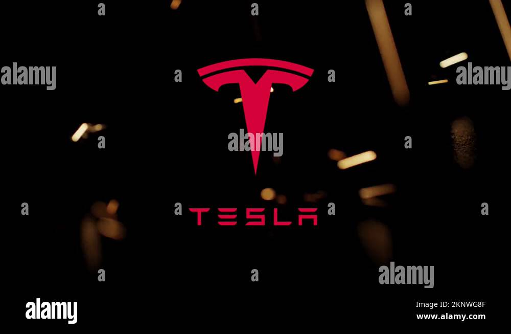Tesla logo icon Stock Videos & Footage - HD and 4K Video Clips - Alamy