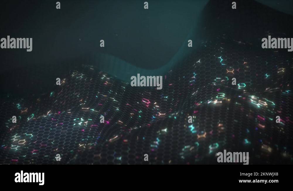 Futuristic background of dynamic wave seamless loop 3D render animation Stock Video Footage - Alamy