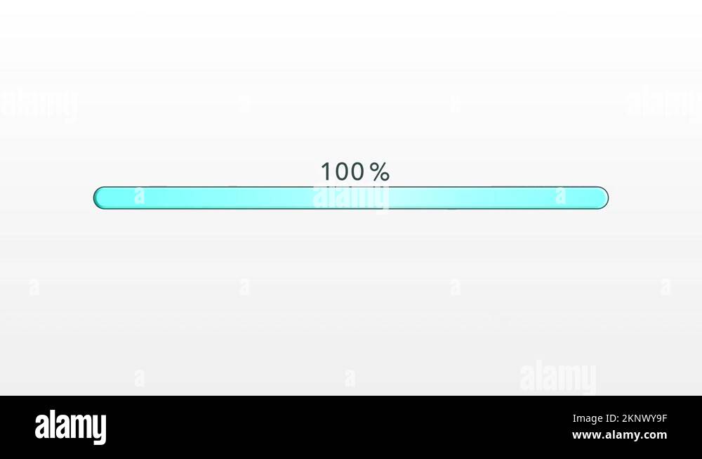 Elegant and Futuristic Loading Bar Animation With Percentage Indicator ...