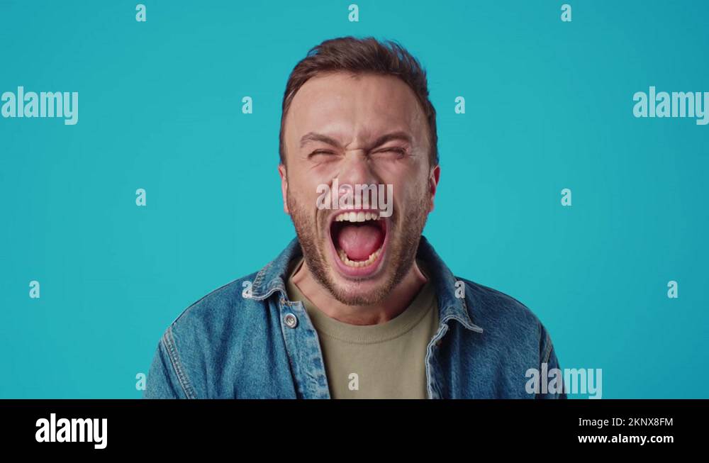 Man angry blue Stock Videos & Footage - HD and 4K Video Clips - Alamy