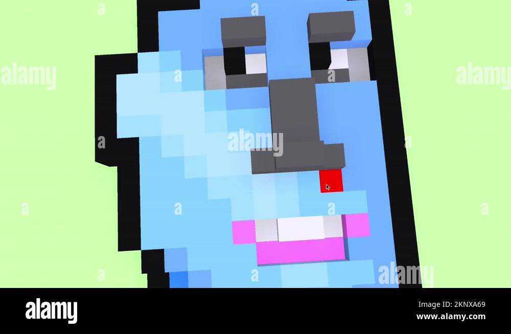 Using 3D software to create a punk style avatar for an NFT series Stock ...