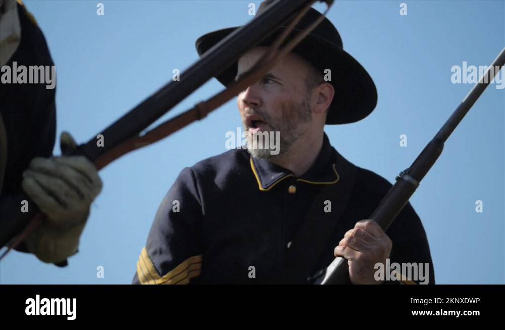 7th Cavalry Soldiers in Little Big Horn Battle - Indian Wars portrayal ...