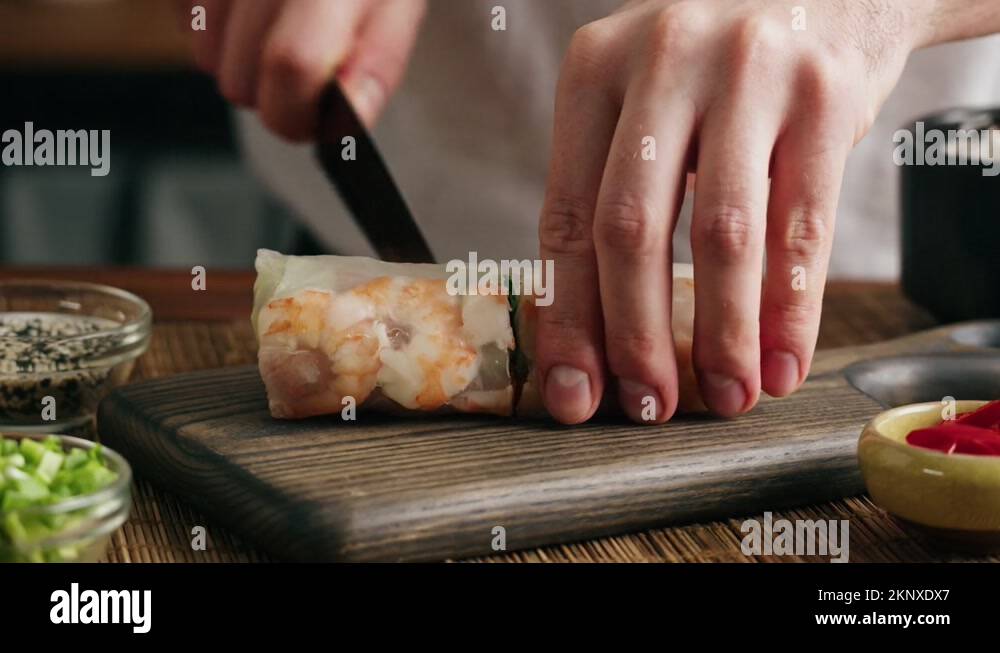 Chicken rice paper roll Stock Videos & Footage - HD and 4K Video Clips ...