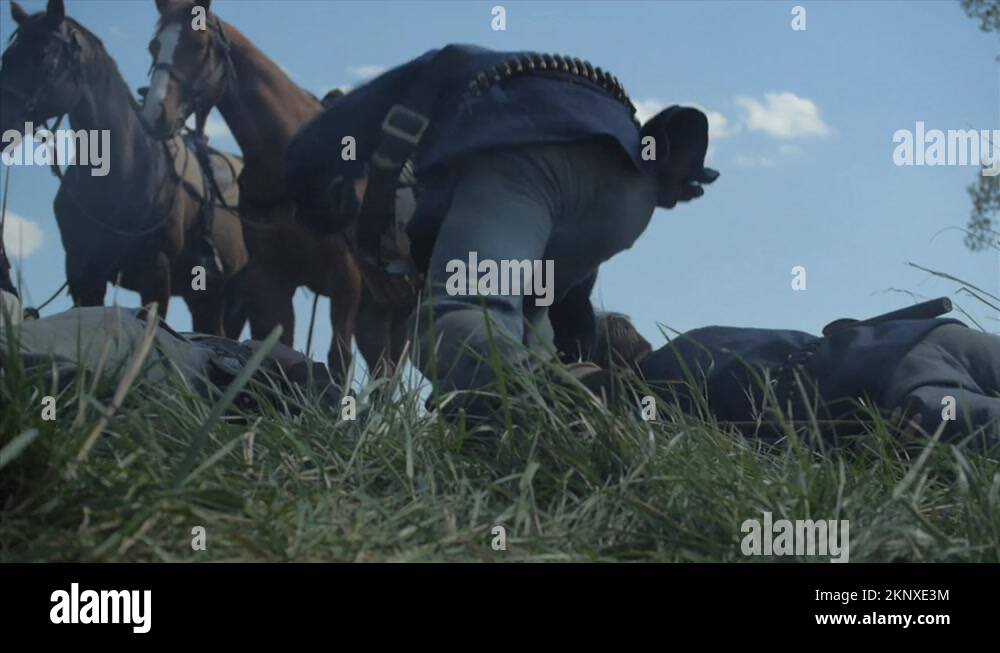 7th Cavalry Soldiers Running Away from Little Big Horn Battle - Indian ...