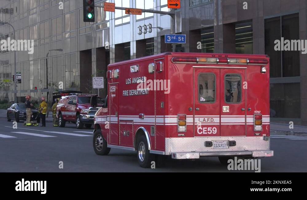Firefighters on scene in city Stock Videos & Footage - HD and 4K Video ...
