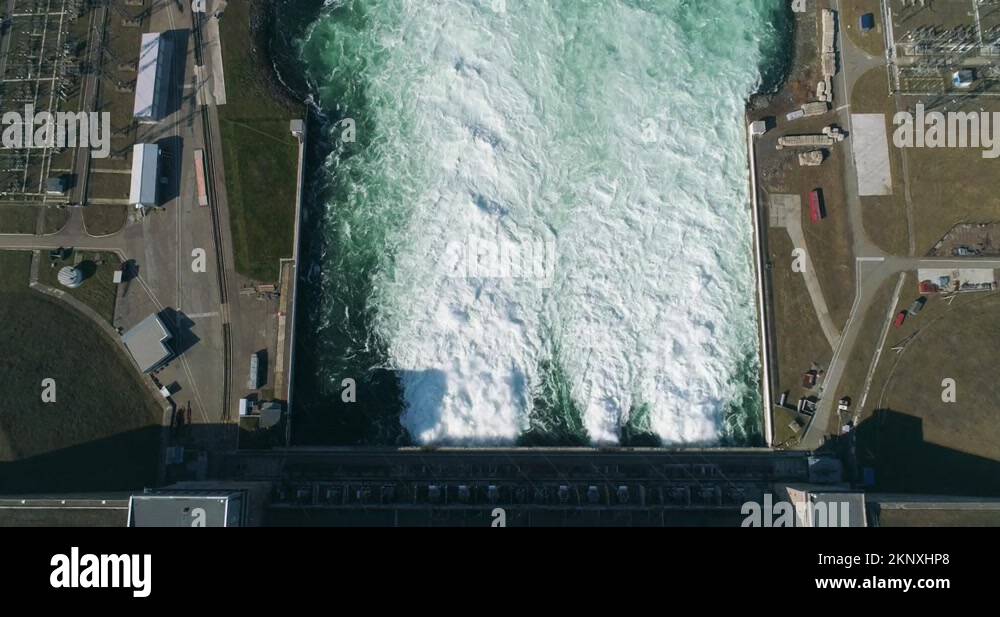 Hydroelectric Power Plants and Water Spillway. Hydroelectric Power ...