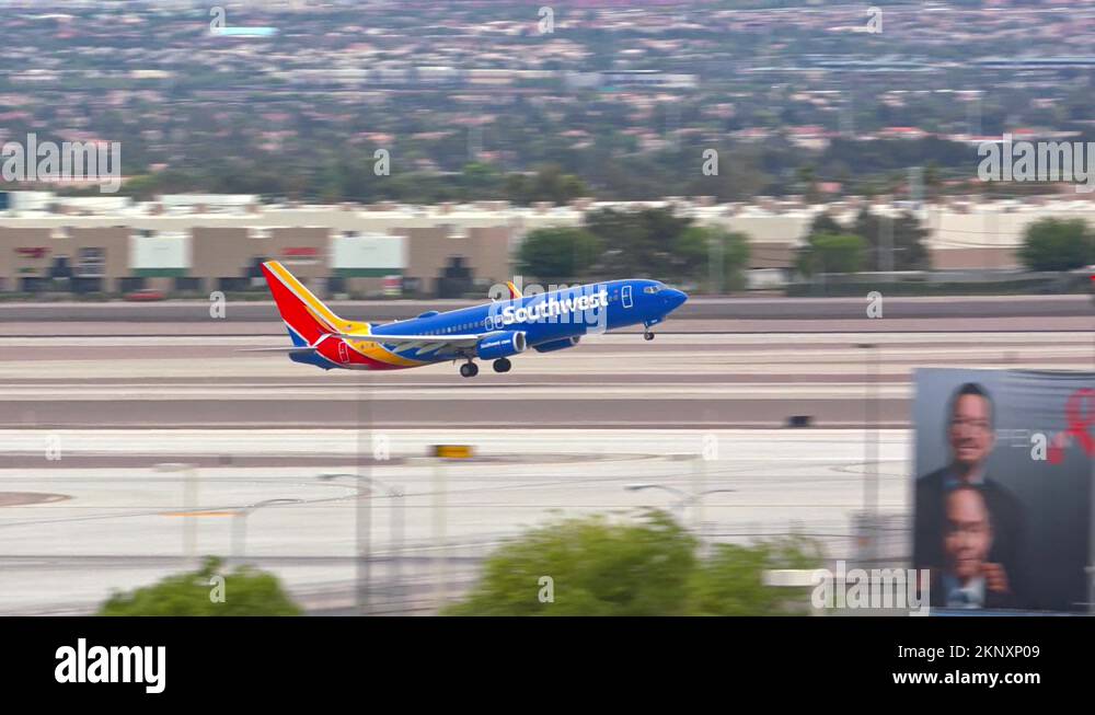 Southwest Boeing 737-800 Taking Off from Las Vegas LAS International ...