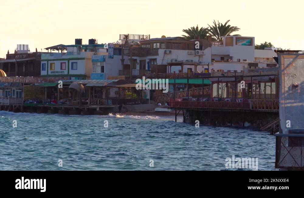beautiful beach town of dahab in sinai egypt 4k Stock Video Footage - Alamy
