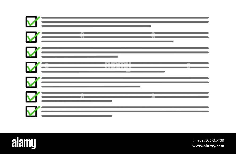 Checklist template Stock Videos & Footage - HD and 4K Video Clips - Alamy