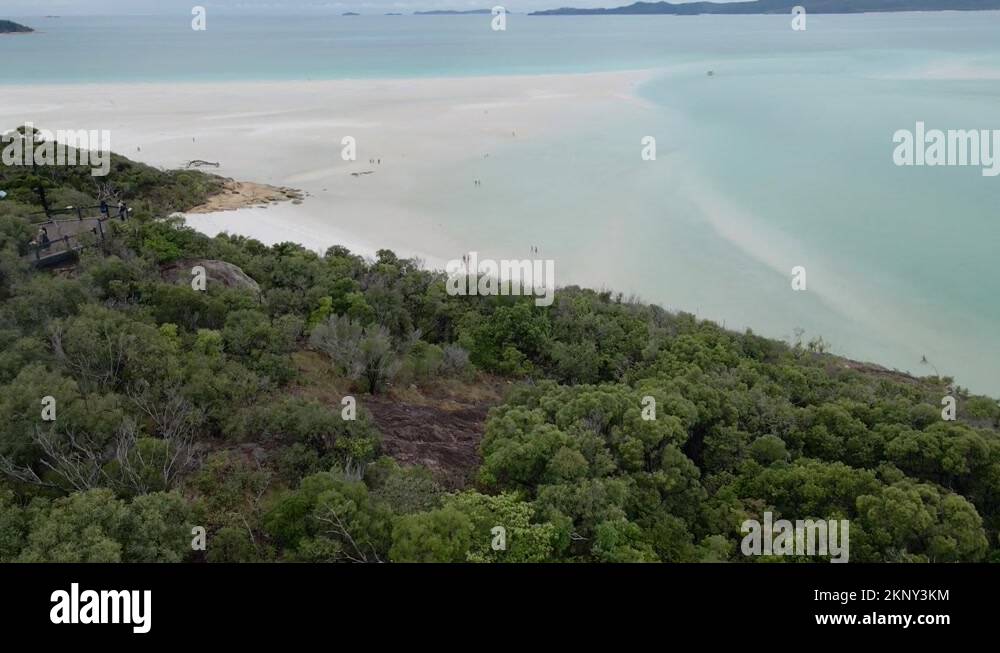 Hill Inlet Lookout Overlooking The Whitehaven Beach At Whitsunday ...