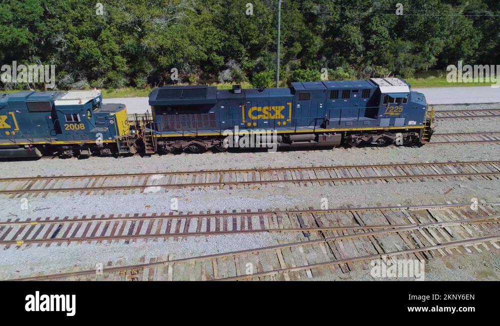 4K Drone Video of Trains and Locomotives in the CSX Winston Train Yard ...