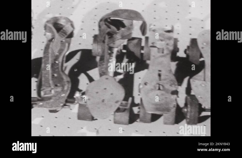 1950s: Roller skates in line. People ballroom dancing on roller skates ...