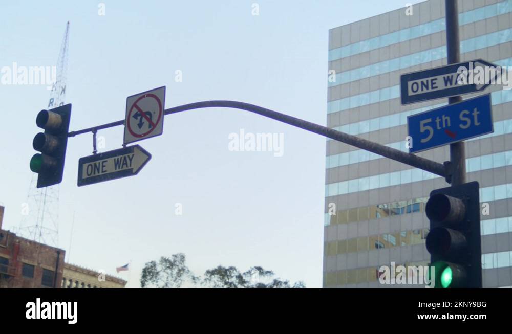 Traffic lights road signs crossroad Stock Videos & Footage - HD and 4K ...