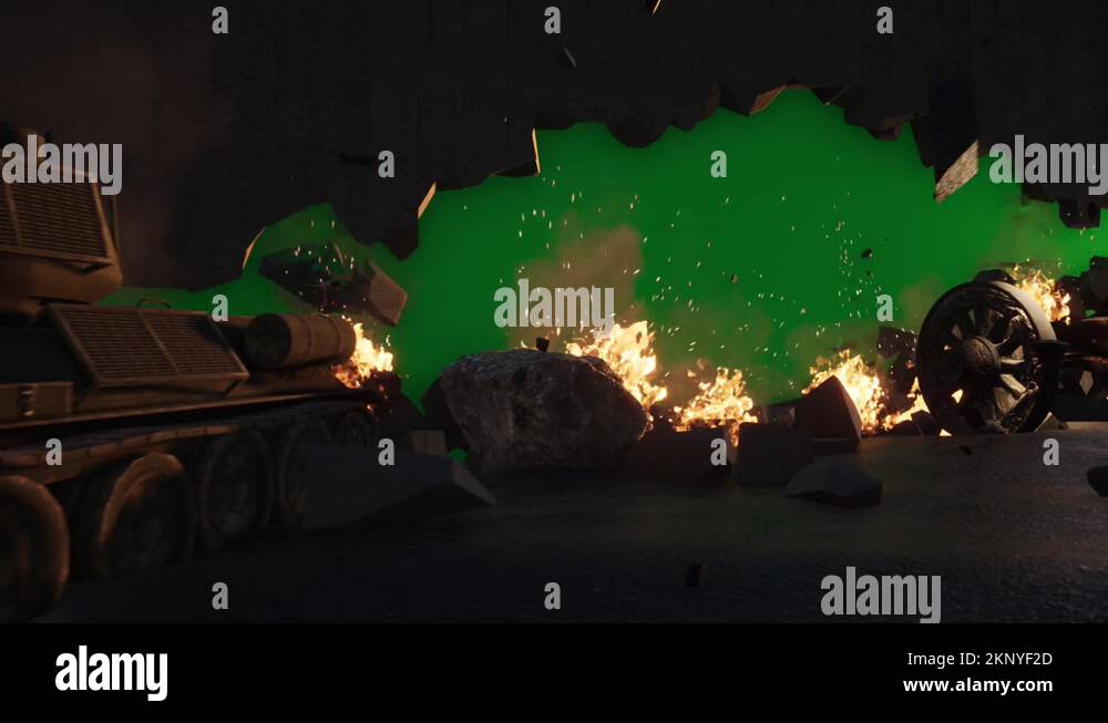 After War With Green Screen Background 4K Stock Video Footage - Alamy