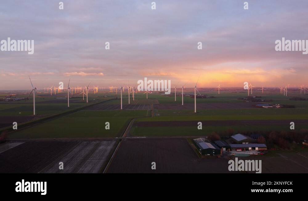 Wind turbines on wide fields Stock Videos & Footage - HD and 4K Video ...