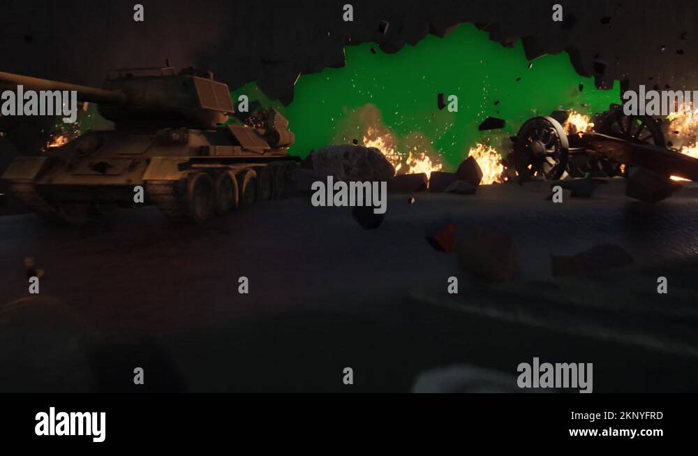 After War With Green Screen Background 4K Stock Video Footage - Alamy