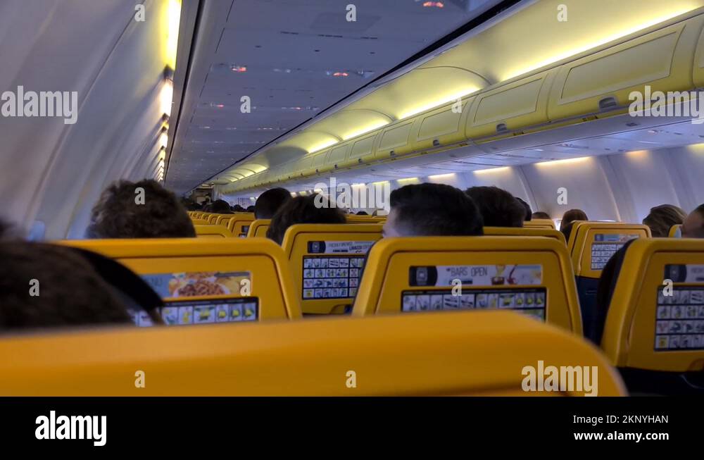 Inside an airplane Stock Videos & Footage - HD and 4K Video Clips - Alamy