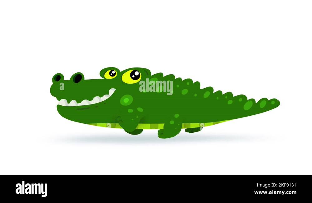 Vector illustration cartoon crocodile Stock Videos & Footage - HD and ...