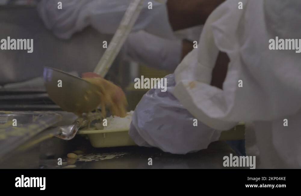 Prison Cafeteria serving Inmate Food Stock Video Footage - Alamy