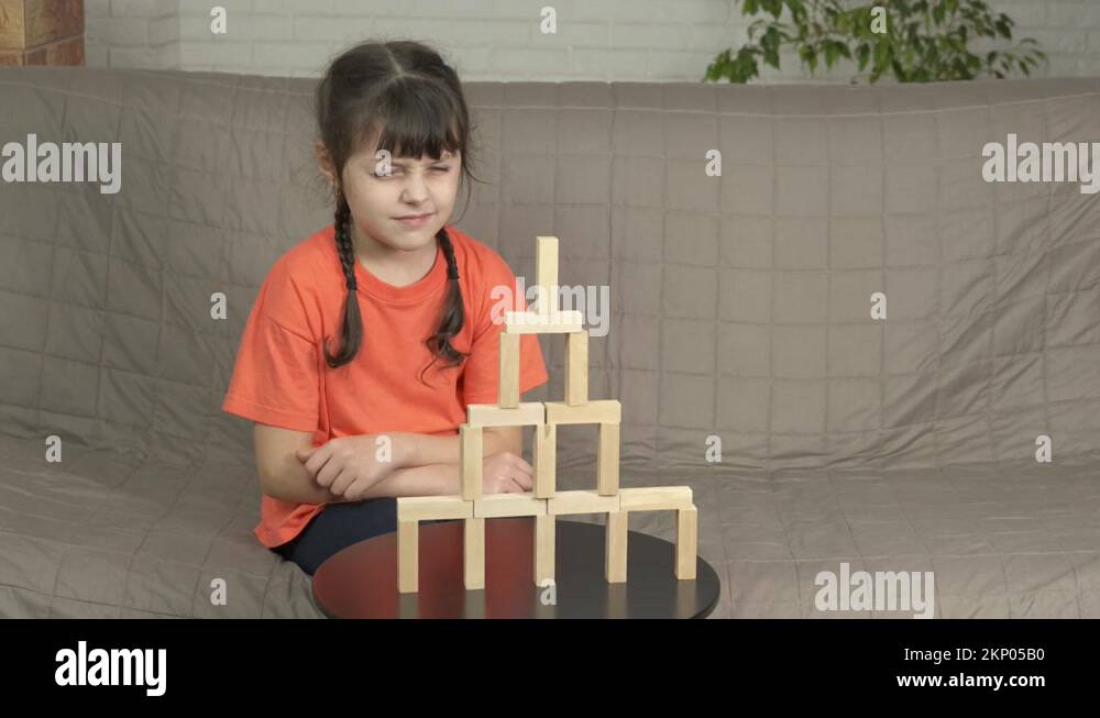 Wooden blocks tower isolated on Stock Videos & Footage - HD and 4K ...