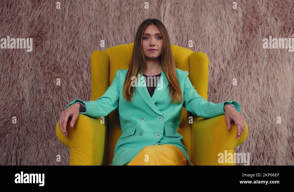 Bossy lady sitting in armchair Stock Videos & Footage - HD and 4K Video ...