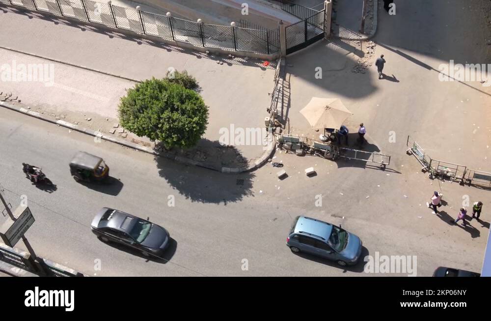 Cars driving in a main street in cairo egypt Stock Video Footage - Alamy