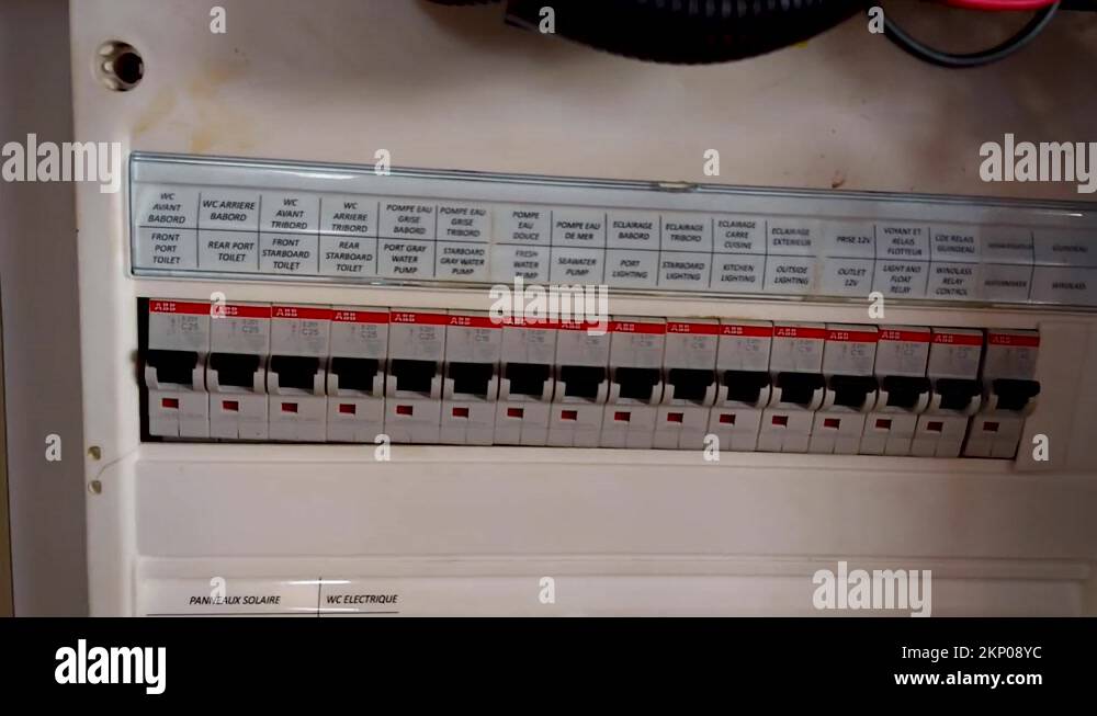 Sailing boat electrical control panel, sailing catamaran electrical ...