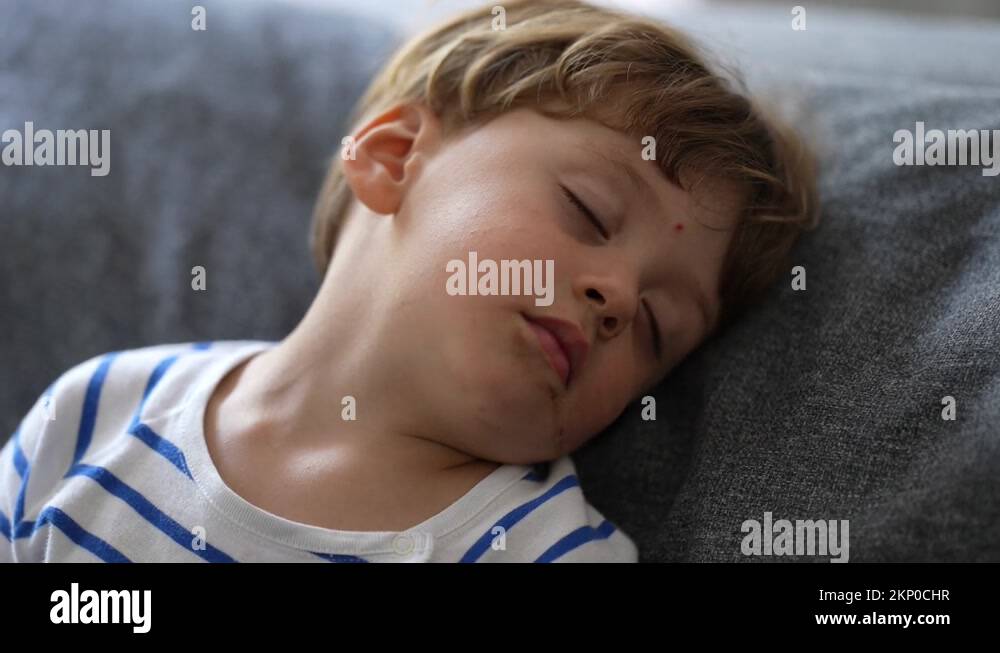 Child asleep napping little boy sleeping on couch Stock Video Footage ...