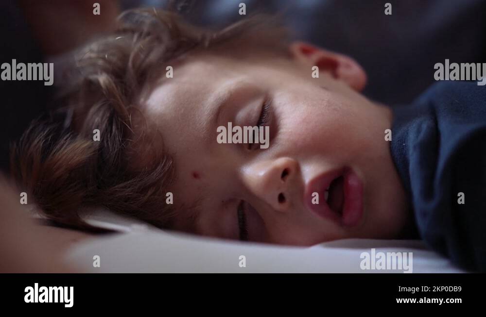 Little boy sleeping child asleep during nap time Stock Video Footage ...