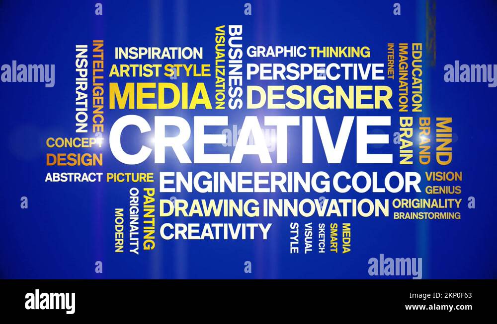 Creative animated word cloud,animation kinetic typography text seamless ...
