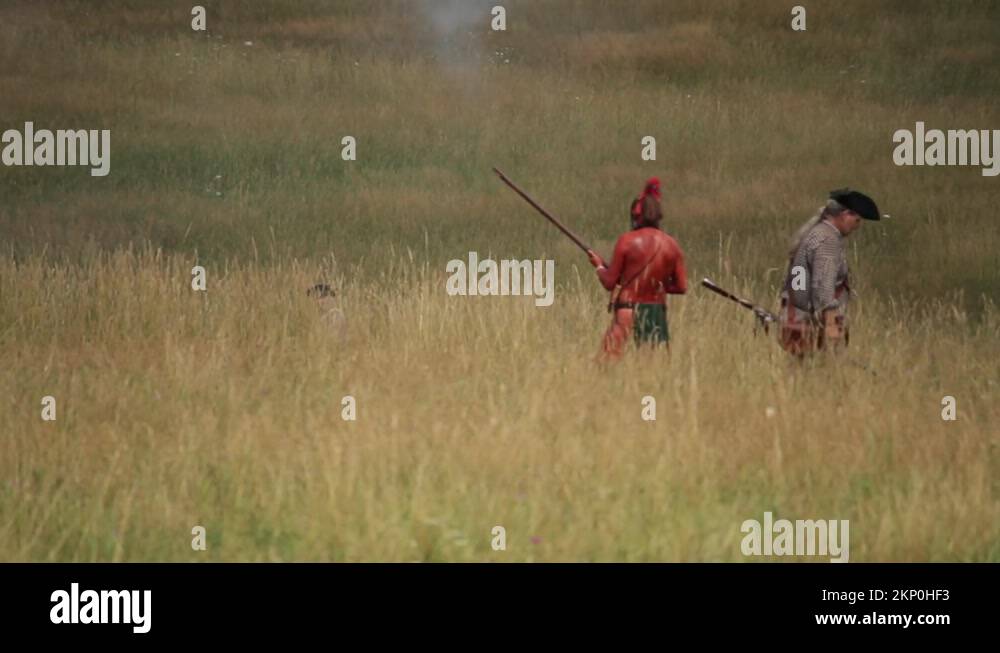 American Revolutionary War Soldiers in Battle - Muskets and Black ...