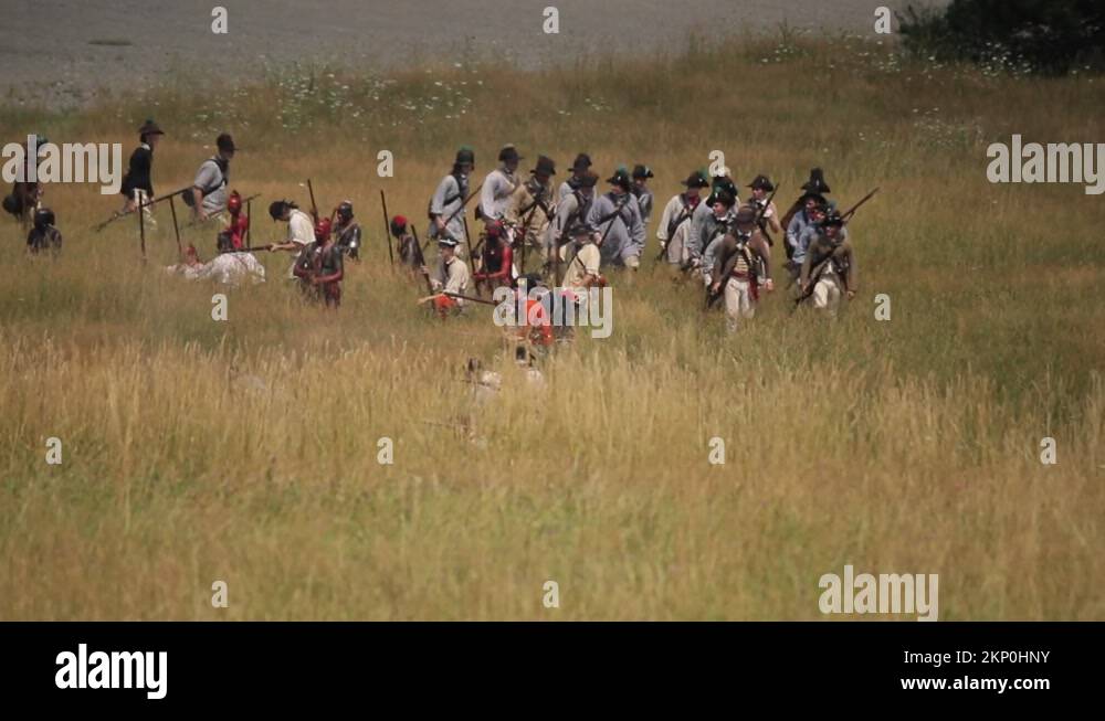 American Revolutionary War Soldiers in Battle - Muskets and Black ...