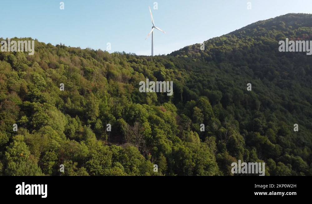 Wind turbines renewable energy alternative power electricity Stock ...