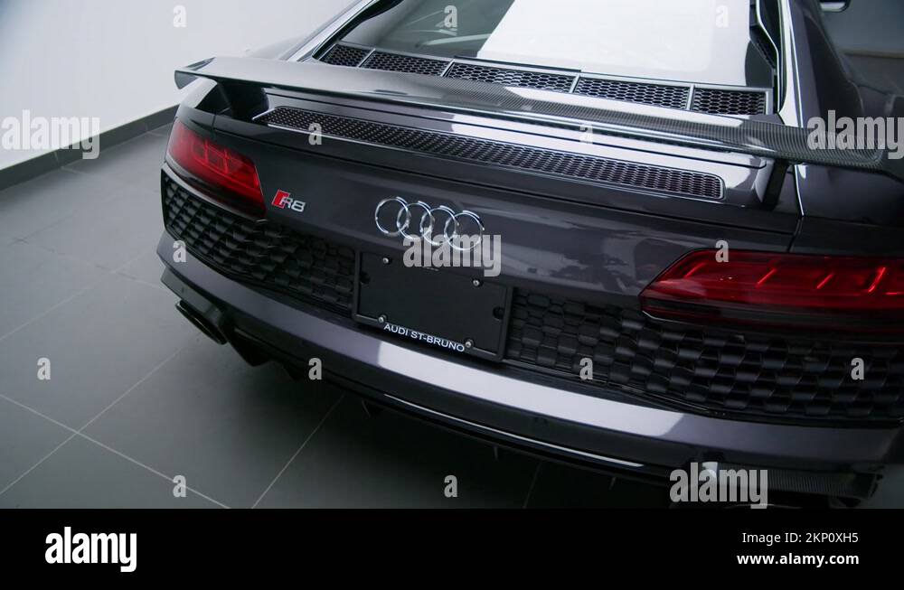 Rear Exterior Detail Of Audi R8 V10 Performance With Carbon Fiber ...