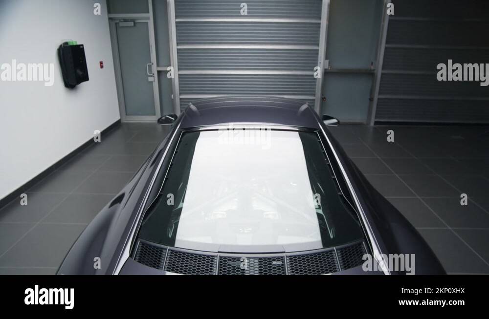 Rooflight Reflecting On Rear Glass Window Covering V10 Engine Of Audi ...