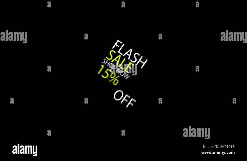 black screen, flash sale animation fifteen percent Stock Video Footage ...