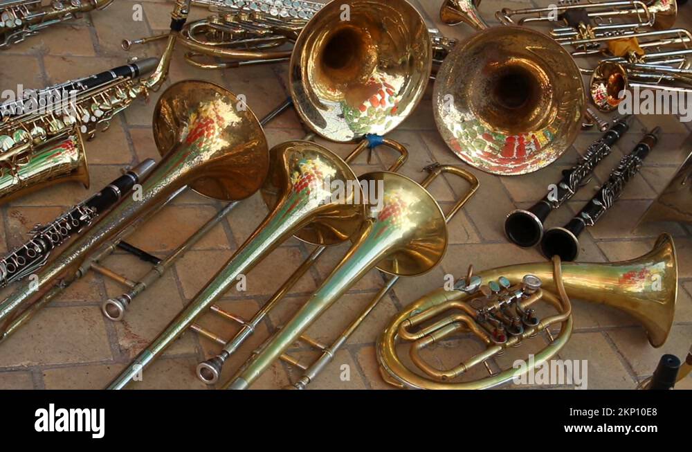 Music instruments tube wind instrument Stock Videos & Footage - HD and ...