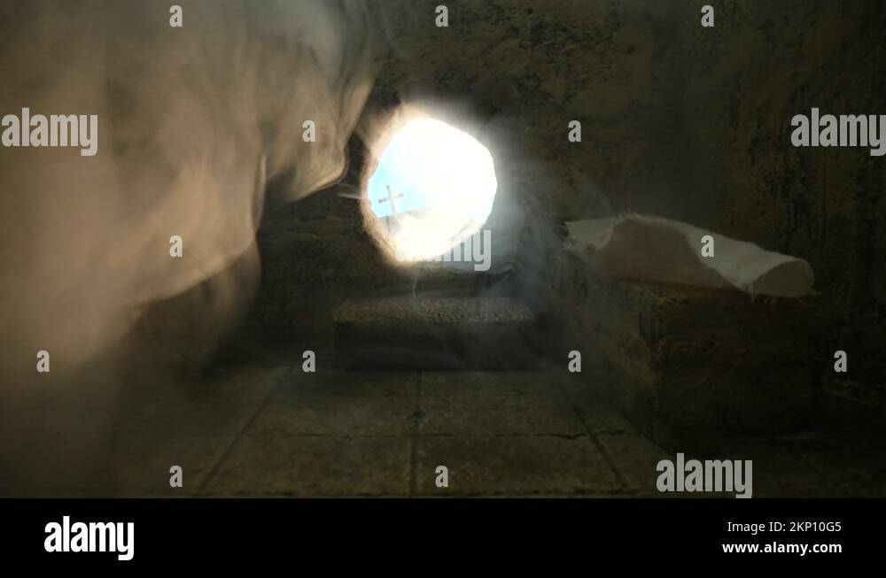 4K: Empty Tomb at Easter and the Resurrection of Jesus Christ - Wisps ...