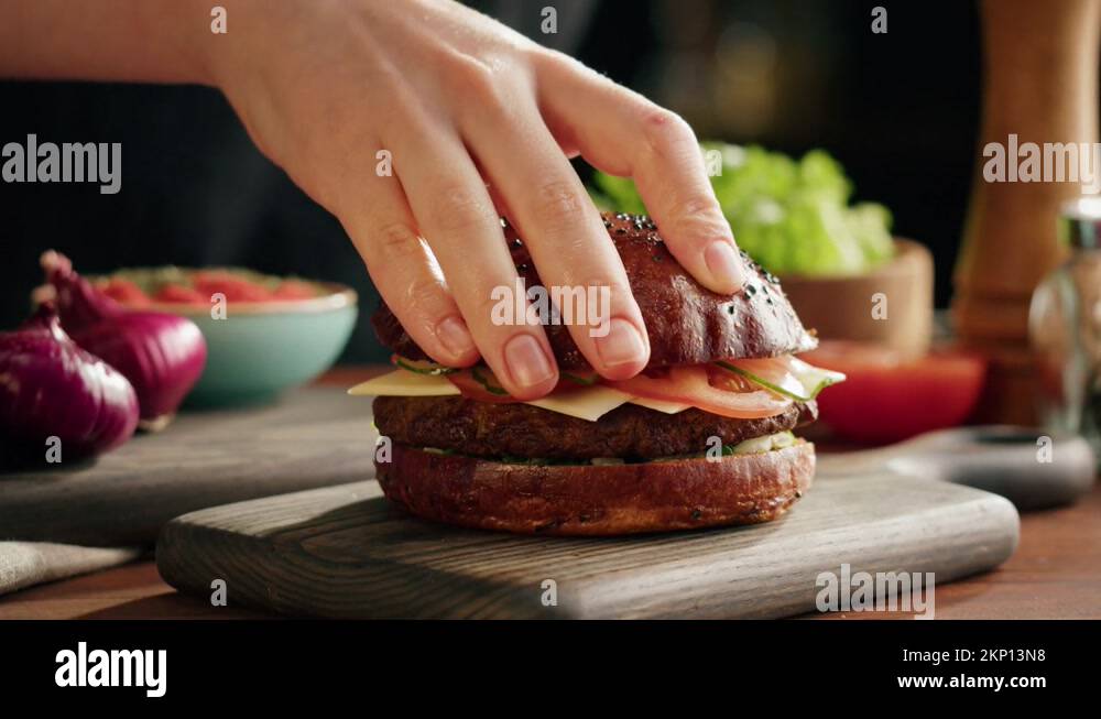 Chef cooking burger close Stock Videos & Footage - HD and 4K Video ...