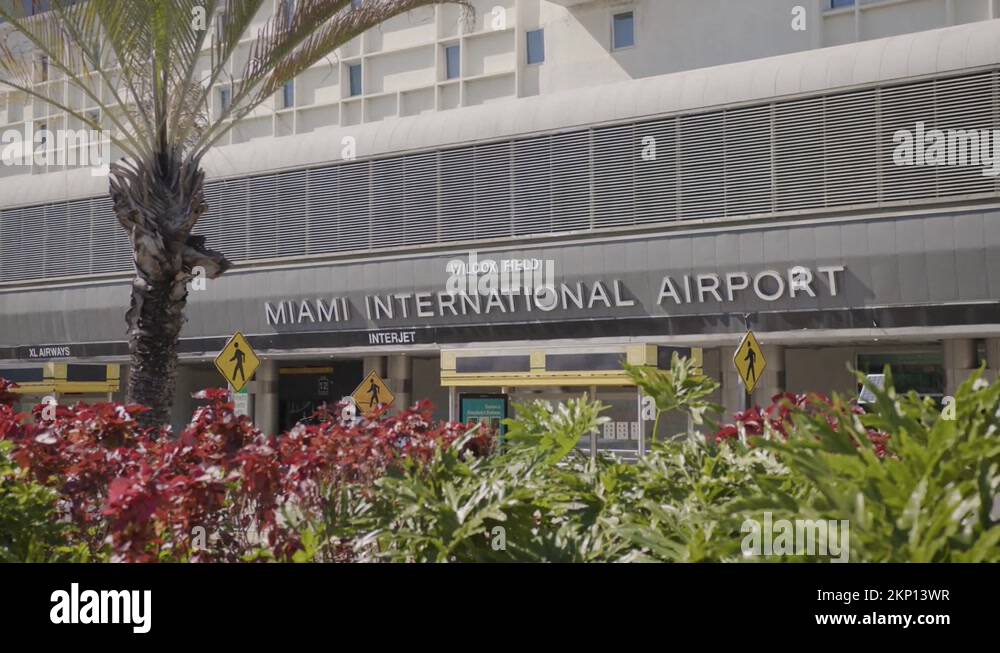 Miami, FL - January 29, 2022: Miami International Airport (MIA) with ...