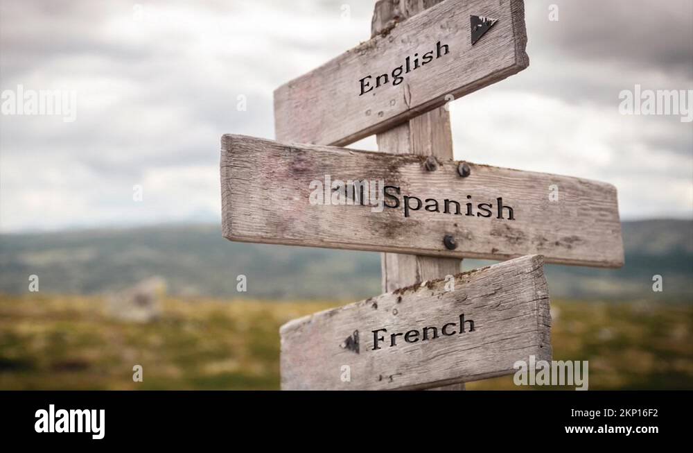French spanish language sign Stock Videos & Footage - HD and 4K Video ...