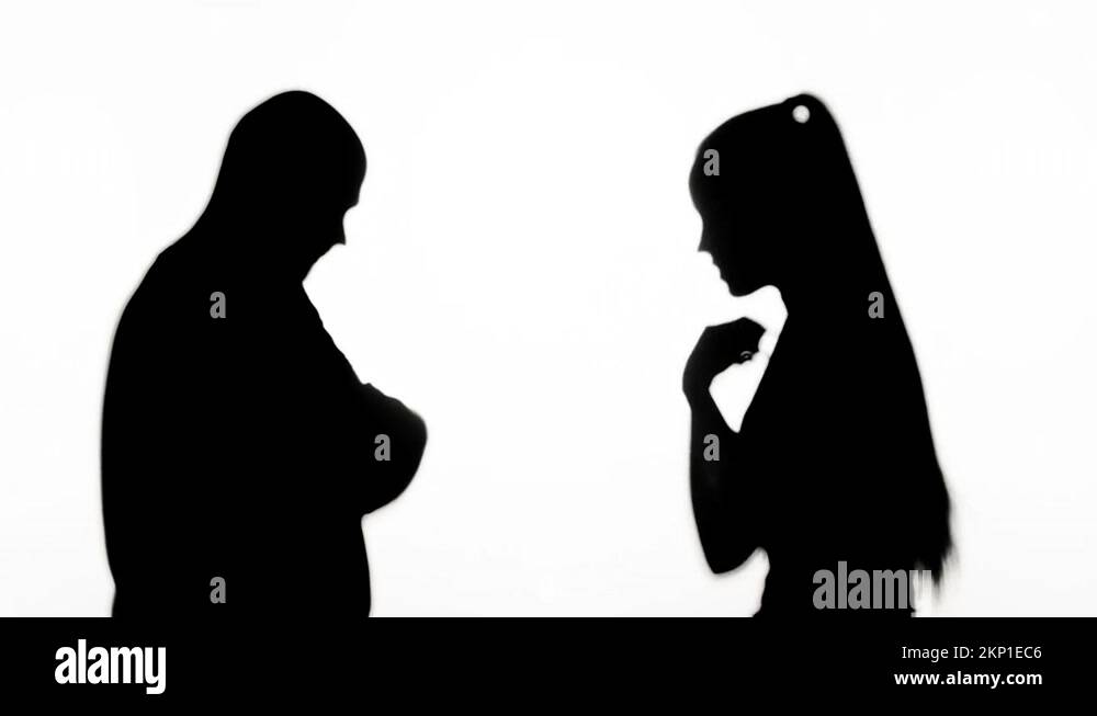 Man woman silhouette shouting Stock Videos & Footage - HD and 4K Video ...