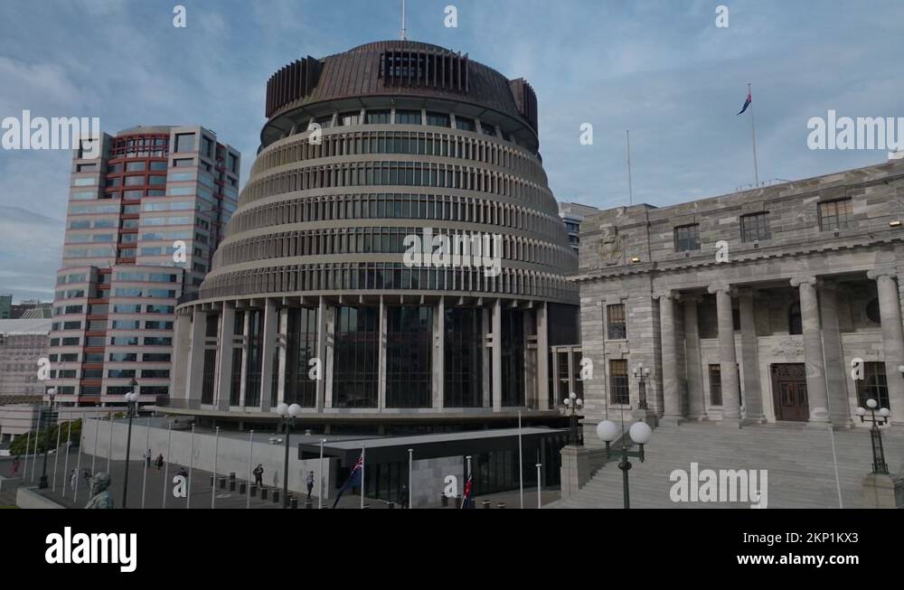 Beehive parliament buildings wellington new Stock Videos & Footage - HD ...