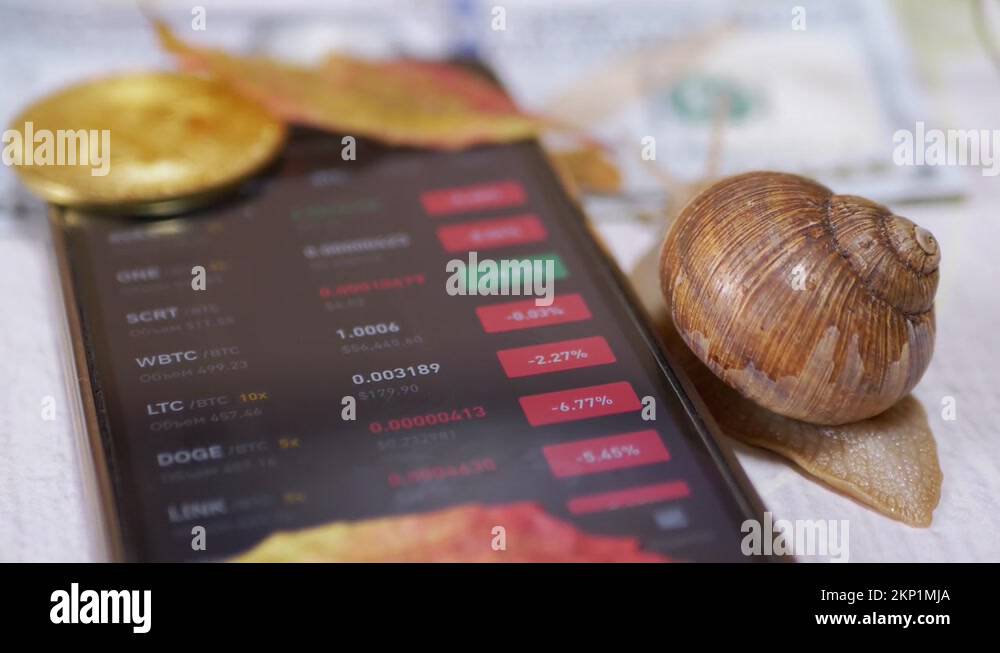 Cryptocurrency, Quotes, Price, Numbers on Screen in Smartphone a Mobile ...