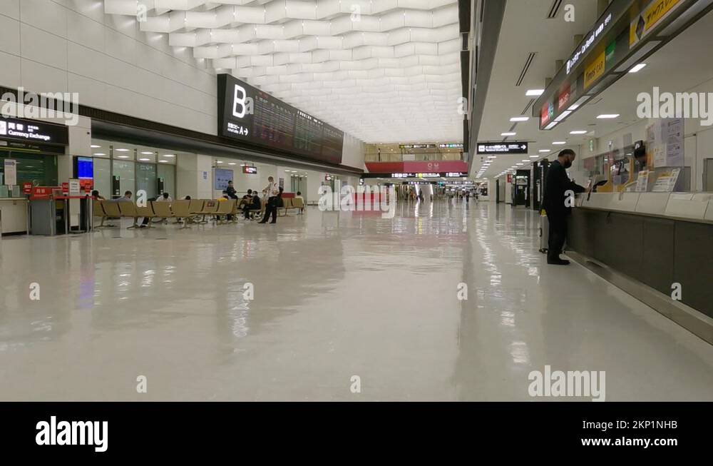 Inside Terminal 2 Arrival Lobby During Pandemic at Narita International ...