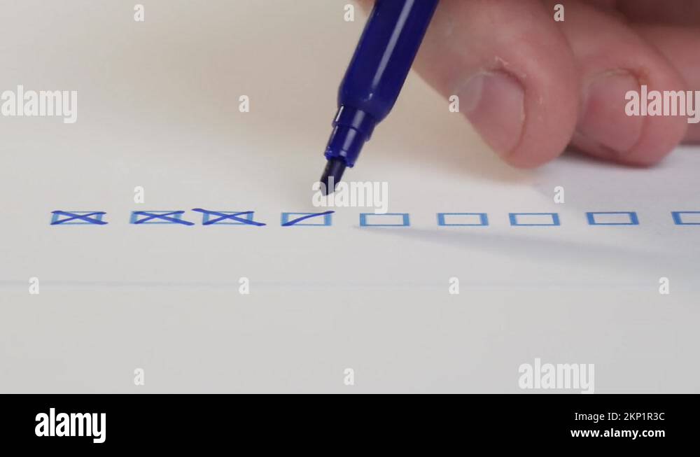 Checking box with a checkmark Stock Videos & Footage - HD and 4K Video ...